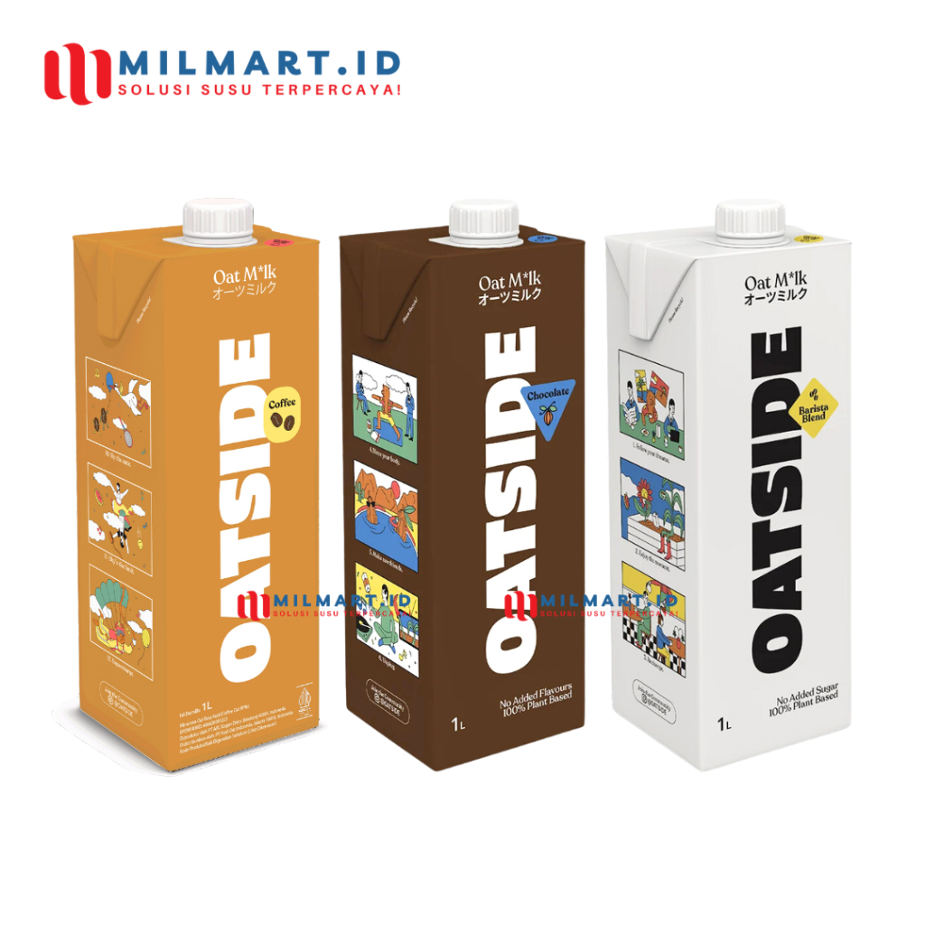 Jual MINUMAN SUSU OATSIDE MILK COFFEE/ BARISTA BLEND/ CHOCOLATE 1 LITER ...