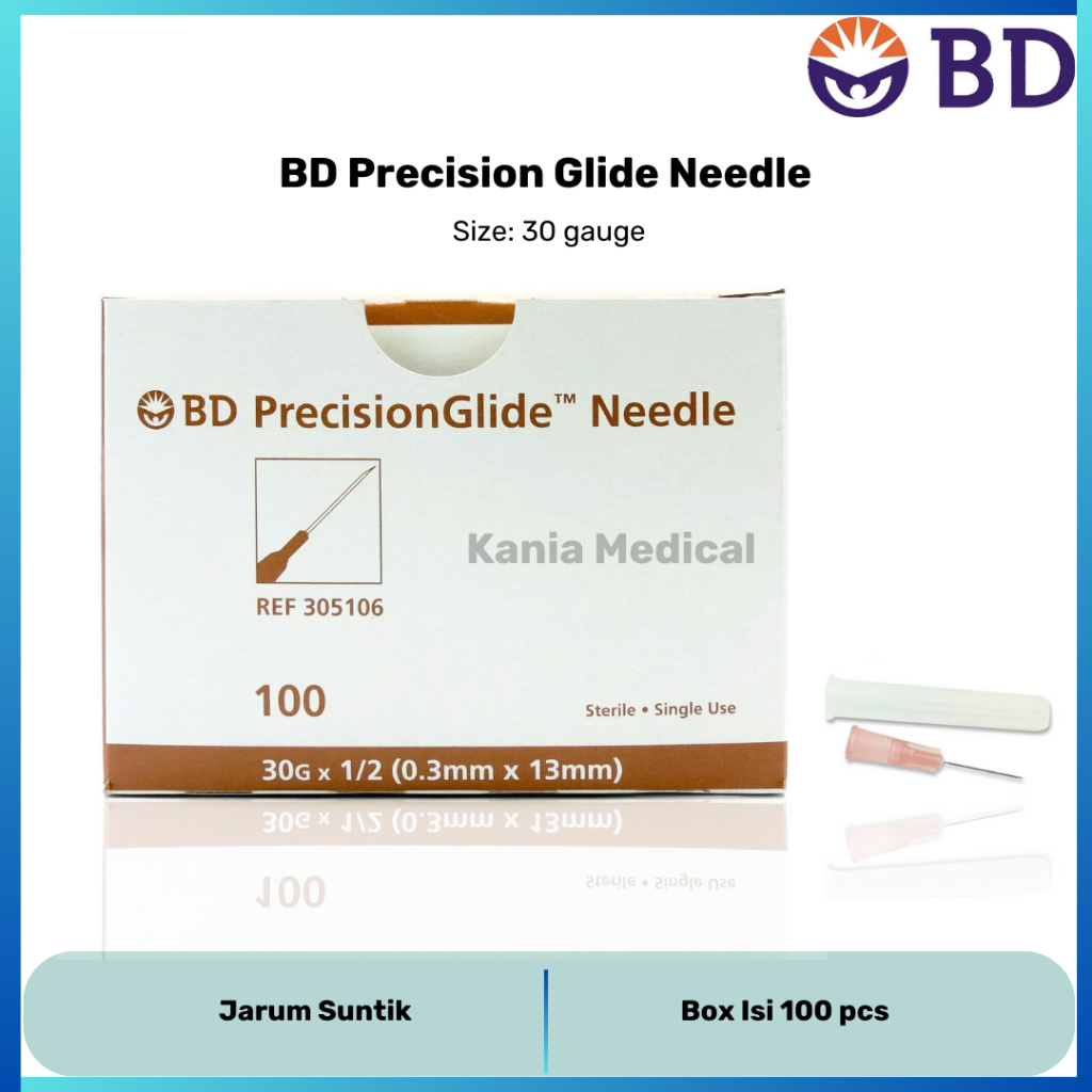 Jual BD Precision Glide 30g Box 100pcs BD Needle 30g/ Jarum BD | Shopee ...