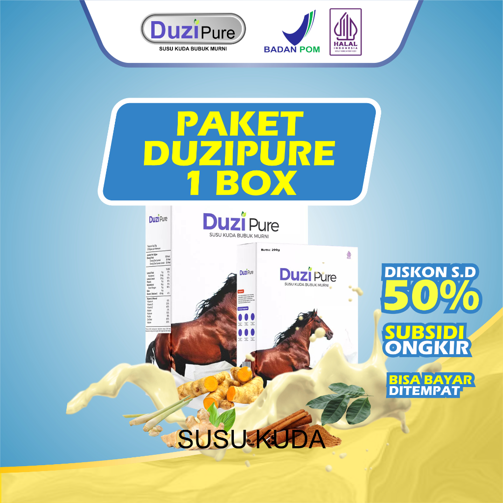 Jual Susu Duzi susu kuda asli sumbawa lombok paket 1 box 200 gram ...