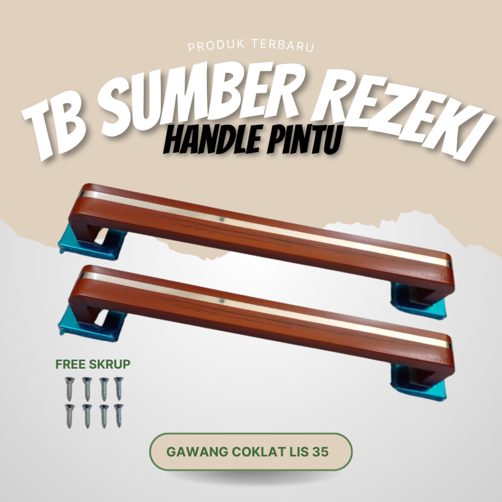 Jual HANDLE PINTU/PEGANGAN PINTU MOTIF BARU/HANDLE GAWANG COKLAT LIS ...