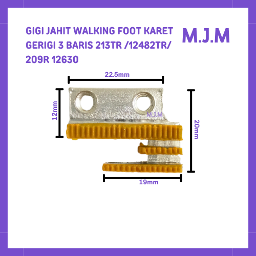 Jual Gigi karet feed dog mesin Jahit Walking Foot / Karet Gerigi 3 ...