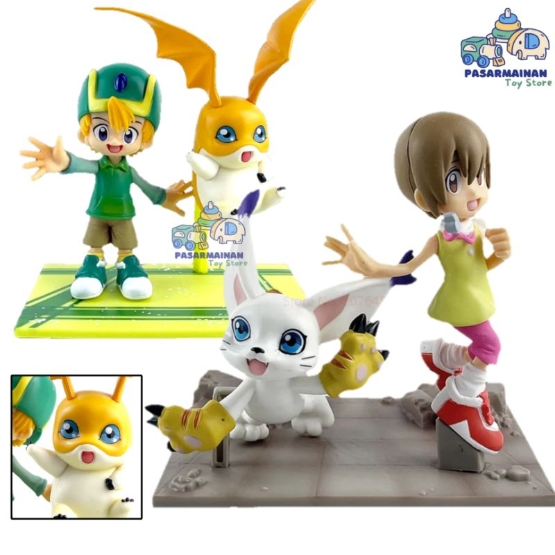 Jual Figure Digimon Adventure Patamon Agumon Hikari Tailmon Set Mainan ...