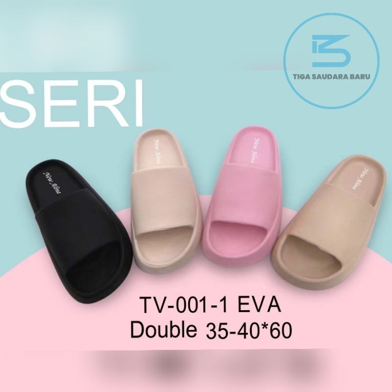 Jual sandal NEW ALINA TV 001 SLIPPERS sandal eva soft anti slip wanita ...