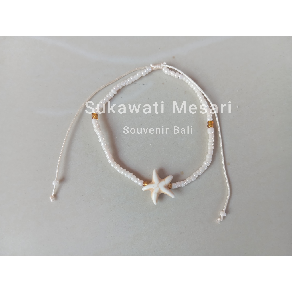Jual Star Fish Beed Loom Bracelet Gelang Manik Manik Bintang Laut ...