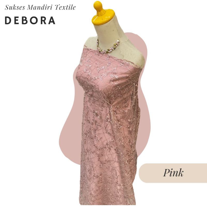 Jual [DEBORA] Brokat Lace Spangle , Harga per 1/2 meter = 50 cm BAHAN ...
