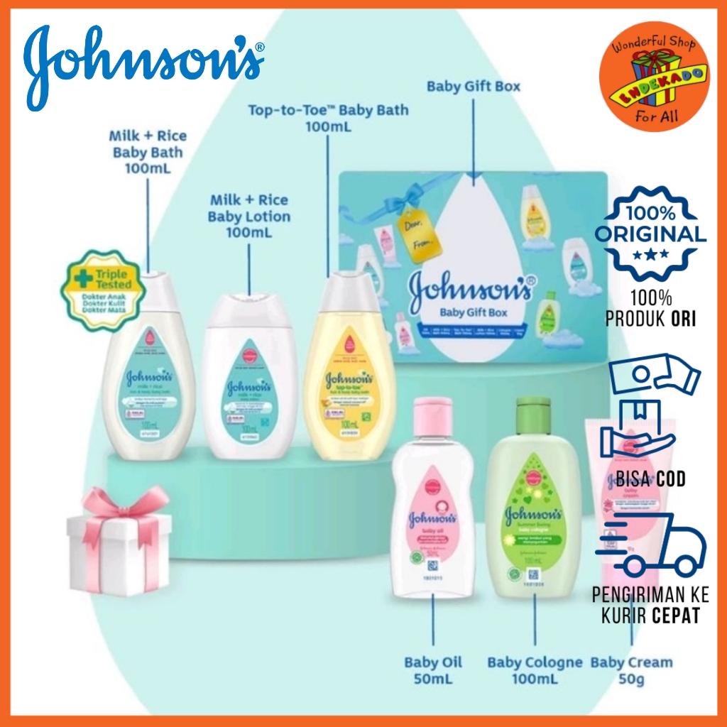 Jual JOHNSON'S Starter Baby Gift Box - Johnson GIft Set | Shopee Indonesia