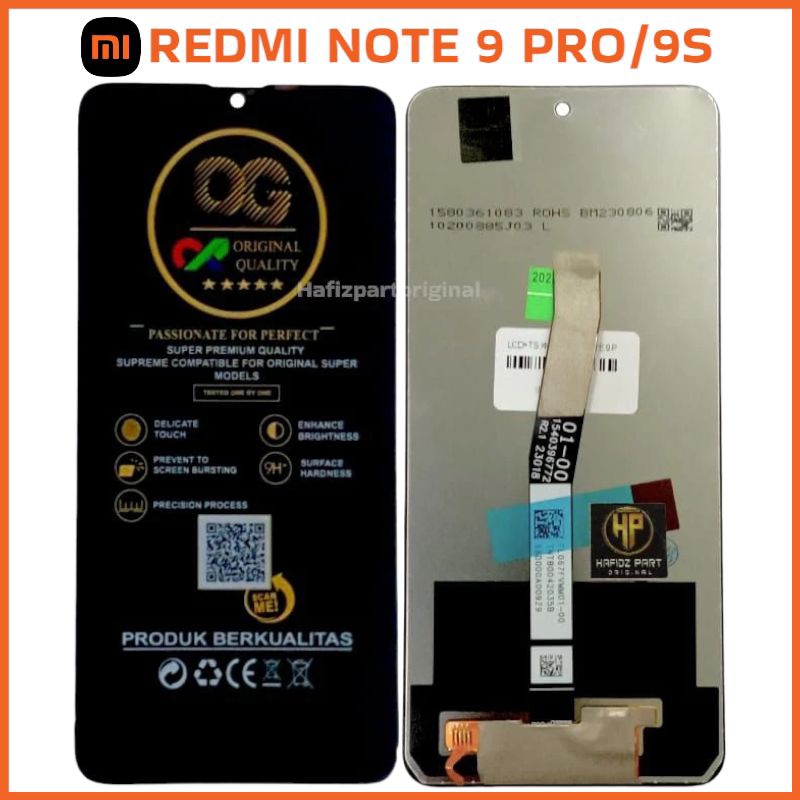 Jual Lcd Touchscreen Xiaomi Redmi Note 9 Pro / Note 9S FULLSET | Shopee ...