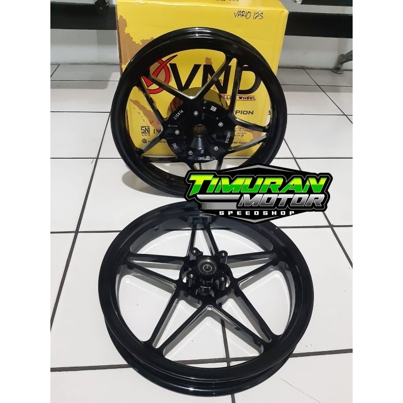 Jual VELG VND V SPEED V2 VARIO 125 - VARIO 150 185 215 R14 HITAM | Shopee Indonesia