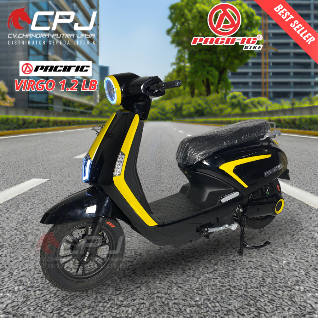 Jual Motor Listrik PACIFIC VIRGO 1.2 LB Terbaru Lampu Bulat 1200 Watt ...