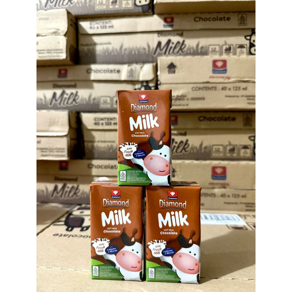 Jual Susu UHT Diamond Kemasan Kecil 125 ml | Shopee Indonesia