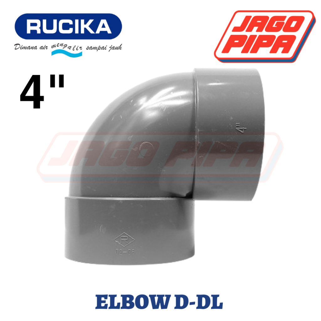 Jual Elbow 4 Inch D Rucika Knee Knie Keni Siku Fitting PVC D-DL 4" | Shopee Indonesia