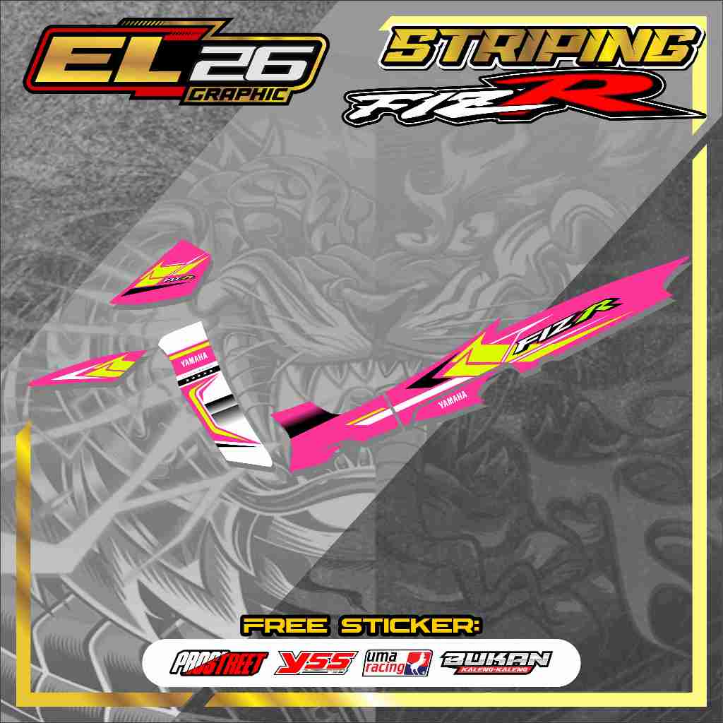 Jual FIZ R STIKER STRIPING PREMIUN MOTOR KEREN LIS VARIASI FIZ R STIKER ...