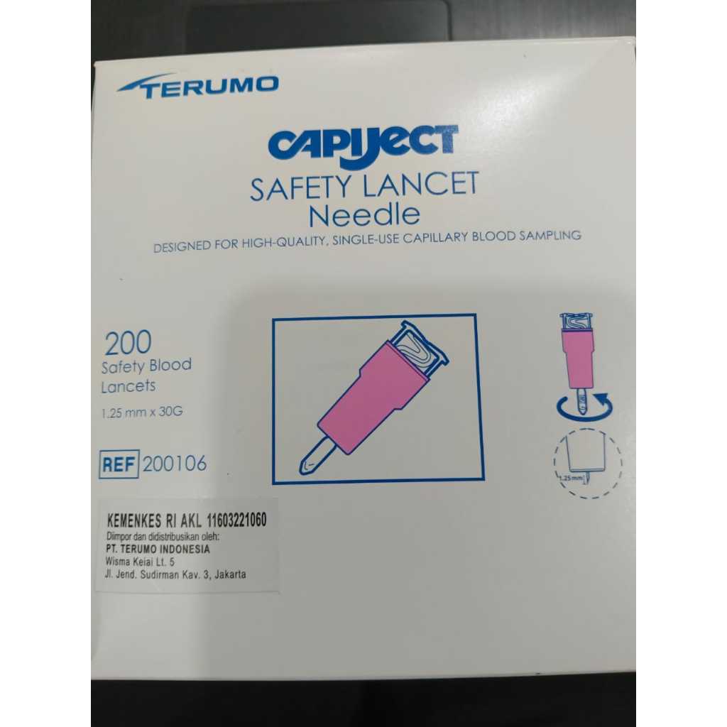 Jual Capiject Safety Lancet Needle Terumo / Blood Lancet | Shopee Indonesia
