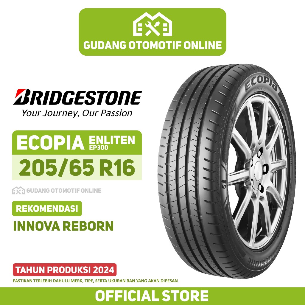 Jual Ban Bridgestone Ecopia Enliten EP300 205/65 R16 Ban Mobil Innova ...