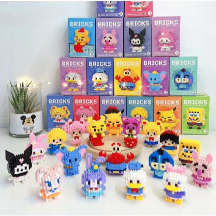 Jual Mainan Block Bricks Education Nano Block Mini Model Karakter ...