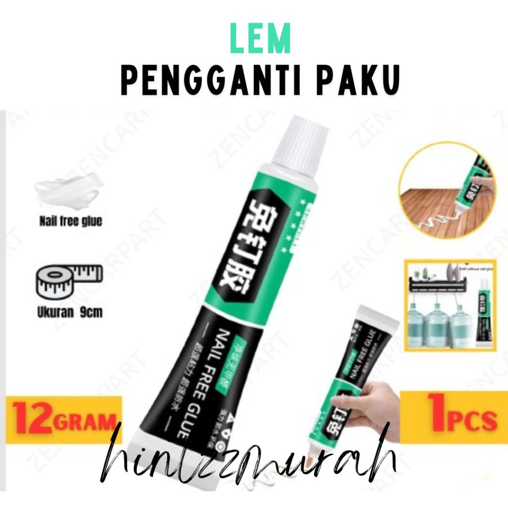 Jual Lem Pengganti Paku Sekrup Skrup Perekat Kaca Marmer Kayu Metal ...
