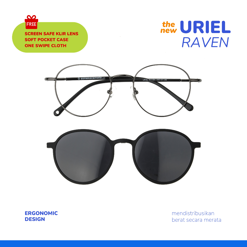 Jual zonakacamata - The New Uriel Raven - Frame Kacamata - Pria/Wanita ...