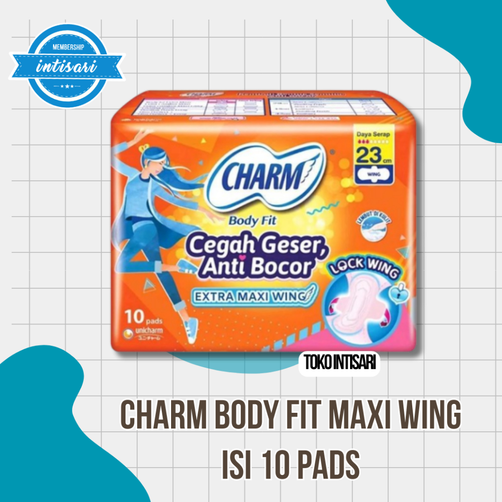 Jual Charm Body Fit Maxi Wing isi 10 pads (PCS) | Shopee Indonesia