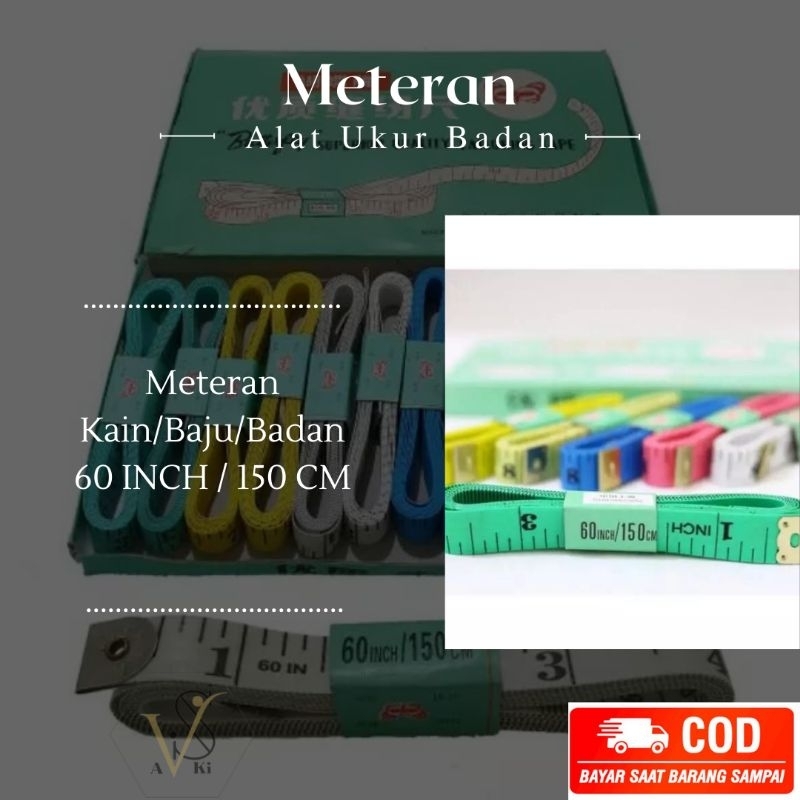 Jual Meteran Kain /Baju/ Badan 150cm / 60 Inch (Mohon Baca Deskripsi ...