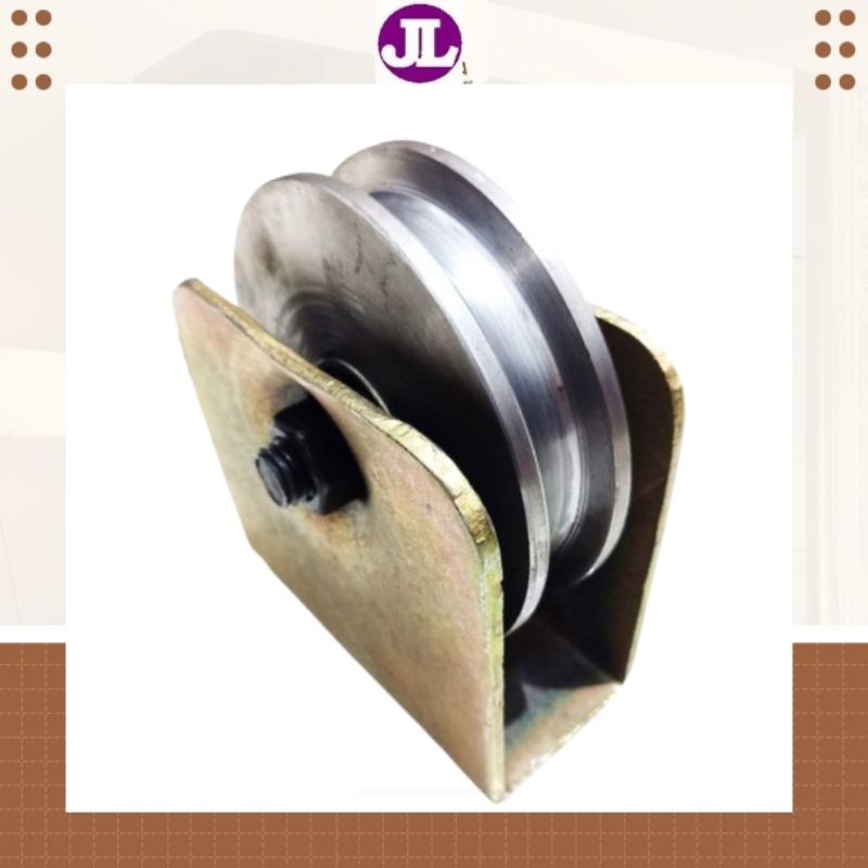 Jual Roda Gerbang Pagar Besi Super Jumbo Ukuran 12 cm Rel Bulat (U ...
