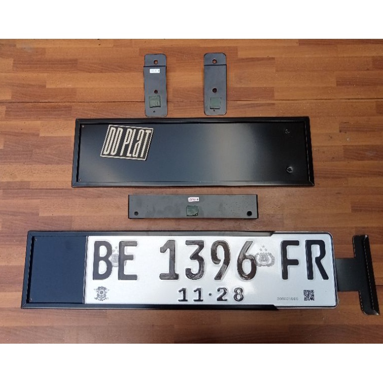Jual ART S3N6 Dudukan Plat Nomor Model Dinas Aparat Hitam sisip samping ...