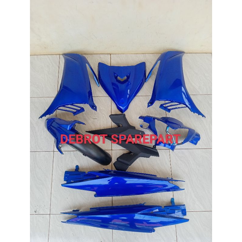 Jual Cover body full body halus Yamaha Jupiter MX new 135 biru candy ...