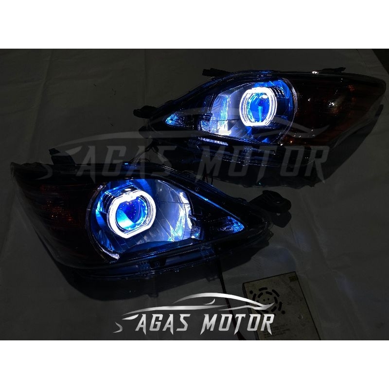 Jual headlamp lampu depan innova grand 2012 2013 2014 2015 custom black ...
