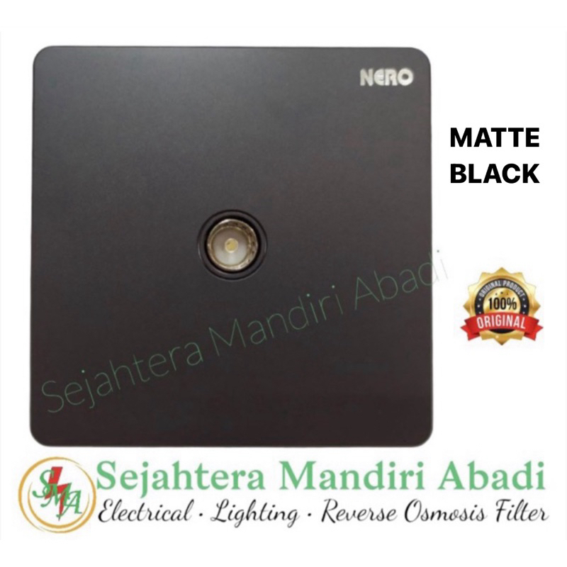 Jual Outlet TV Nero Casa X2 Matte Black Outlet Antenna Socket TV ...