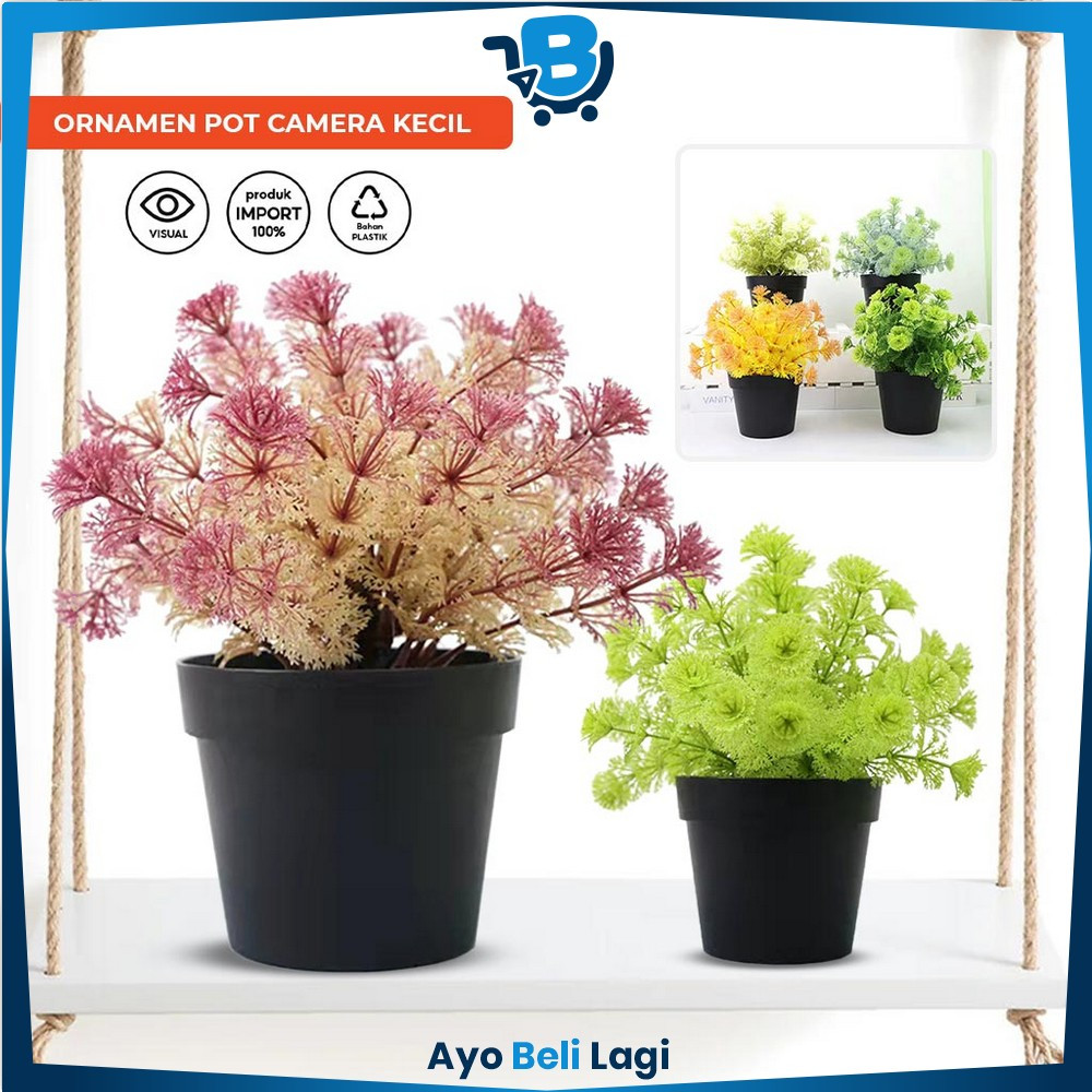 Jual Ornamen Pot Cymbidium Tanaman Hias / Hiasan Bunga Plastik Artifisial / Pajangan Dekorasi ...