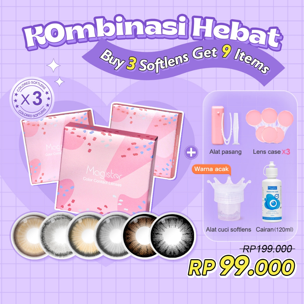 Jual [0.00~6.00] Magister Softlens Super Softlens Paket Komplit Lensa ...