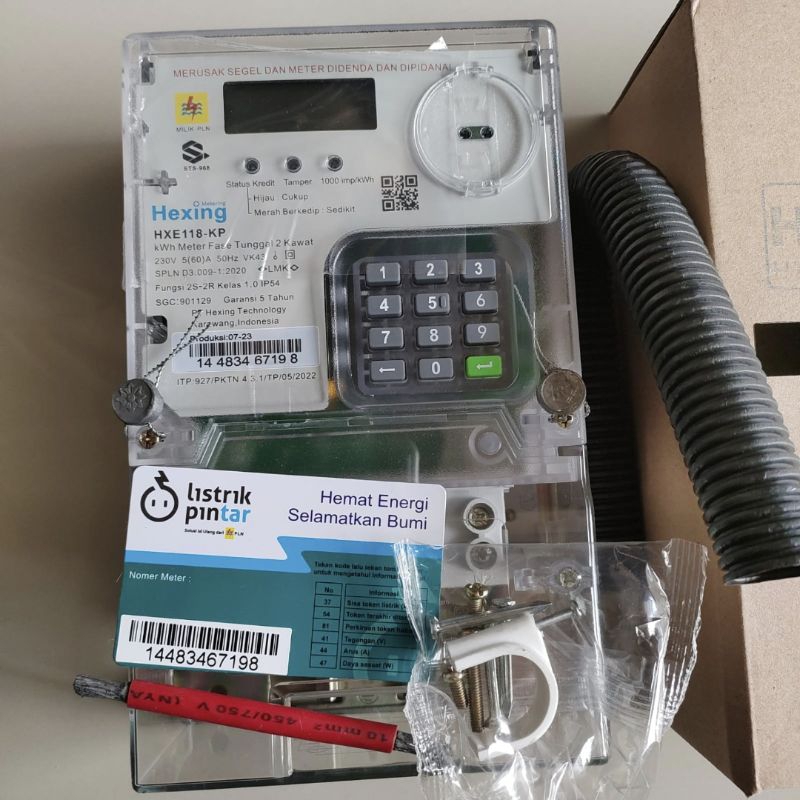 Jual KWH TOKEN PRABAYAR MERK HEXING METER 5(60)A | Shopee Indonesia