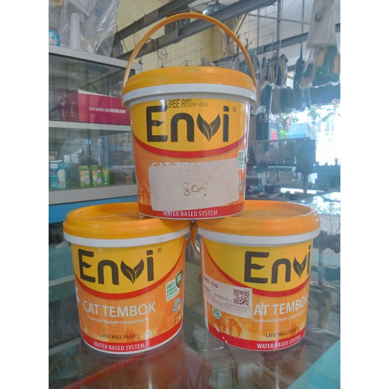 Jual cat tembok/cat envi 1 kg | Shopee Indonesia