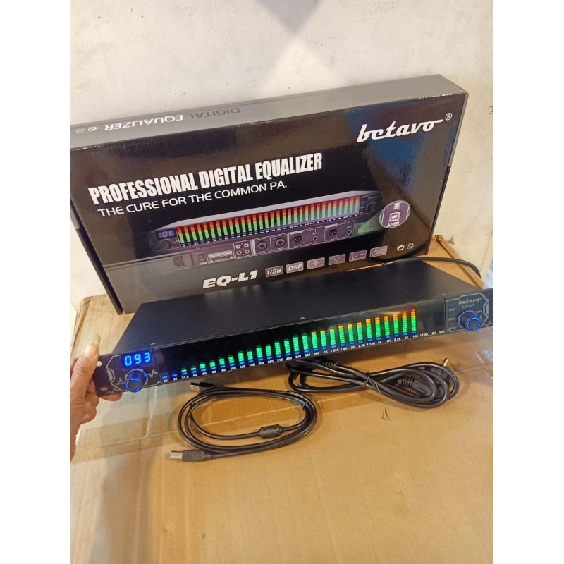 Jual EQUALIZER BETAVO EQ-L1 PROFESIONAL DIGITAL EQUALIZER ORIGINAL EQ L 1 | Shopee Indonesia