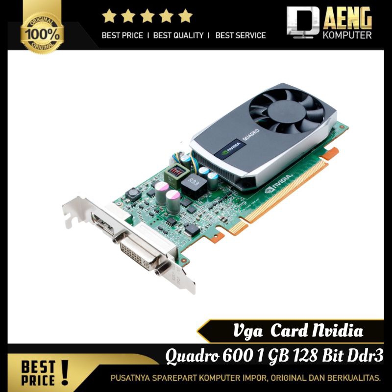 Jual VGA Nvidia Quadro 600 1 GB 128 Bit DDR3 Profil PC Mini | Shopee ...