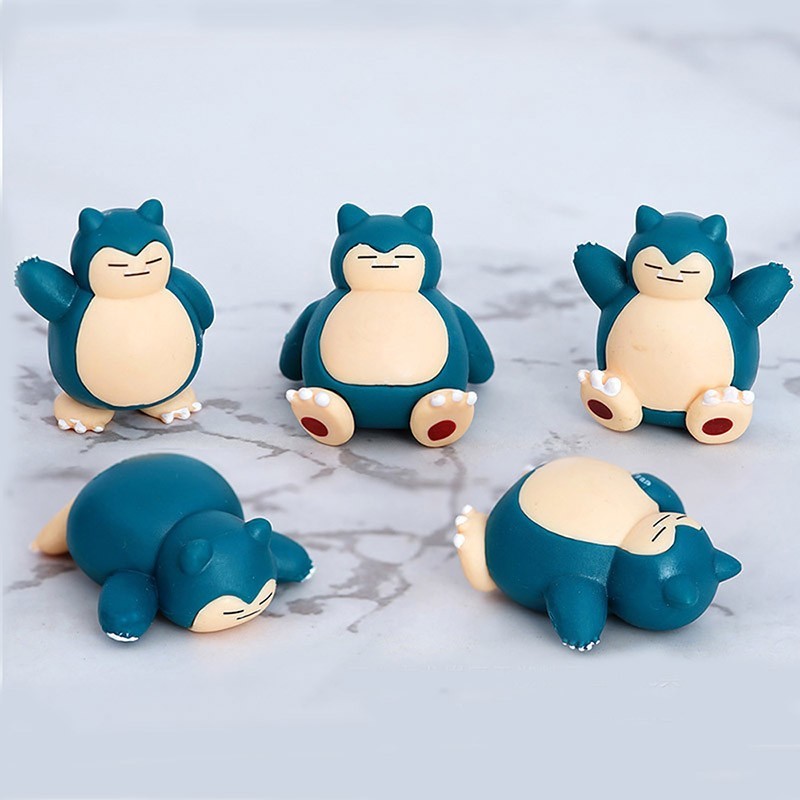 Jual Pajangan/Topper Cake Ulang Tahun Pokemon SNORLAX Action Figure Set ...