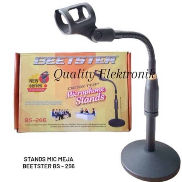 Jual STAND MIC MEJA MICROPHONE STAND SPIRAL BS-266 MERK BEETSTER ...