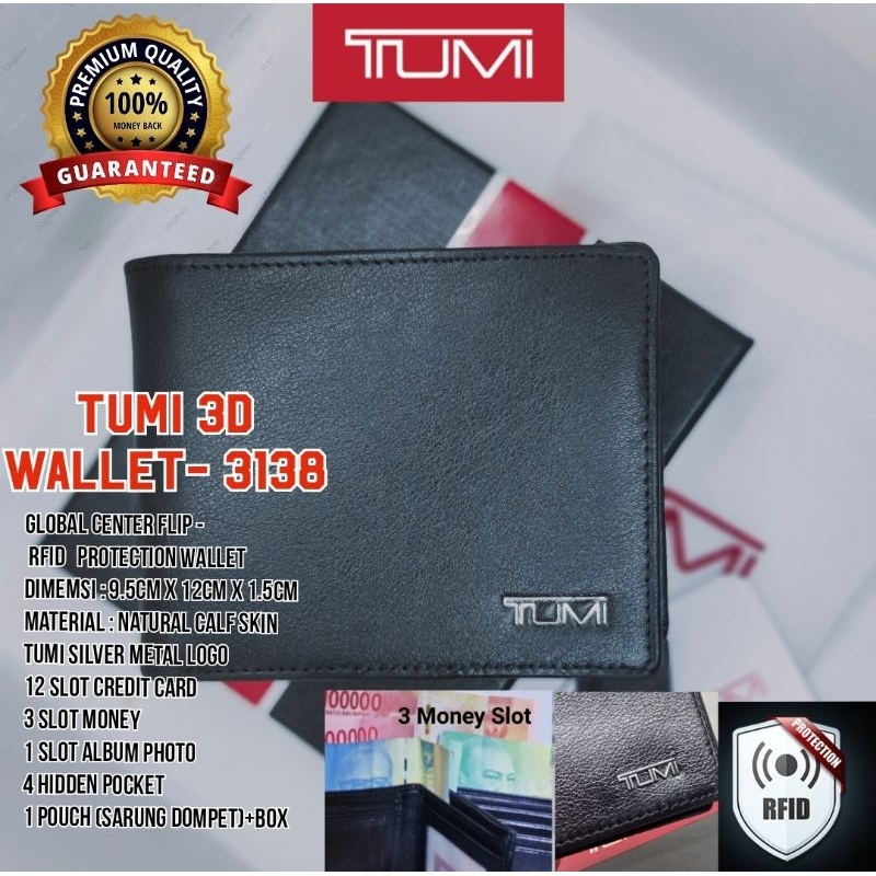 Jual Dompet Pria Anti RFID NFC Block TM 3138 BLACK 3 DIMENSI KULIT ...