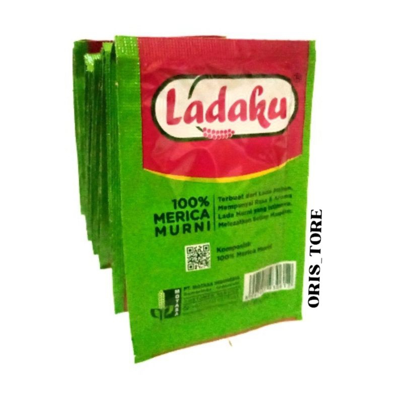 Jual Ladaku Merica Bubuk 1 Renceng Isi 12 Sachet (Berat Per Sachet 3 ...