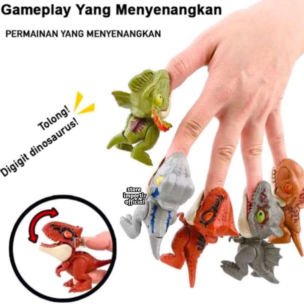 Jual Mainan Anak Dino Gigit Mini JDL 004 Action Figure Lucu Kemasan ...