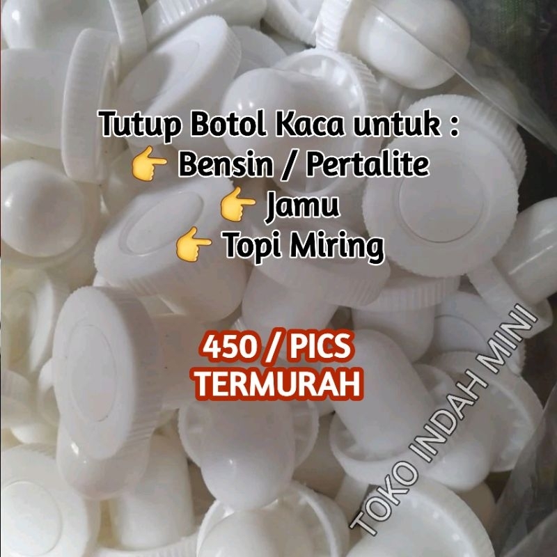 Jual Tutup Botol Bensin 1 liter Tutup Botol Jamu Tutup Botol Pertalite ...