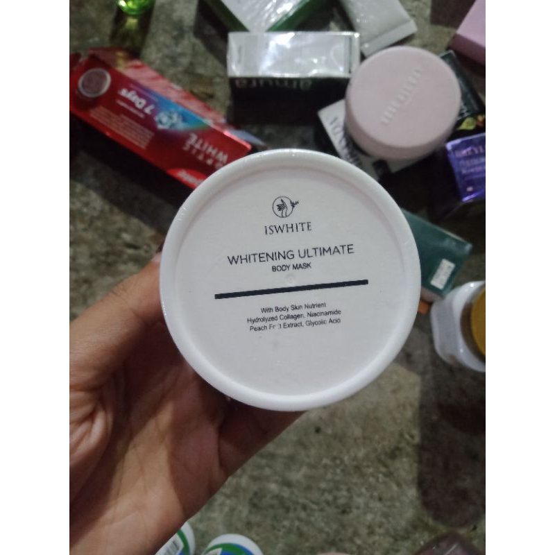 Jual Iswhite whitening ultimate body mask 70gr | Shopee Indonesia