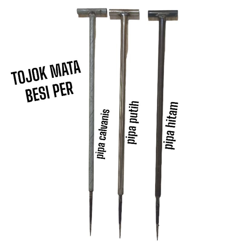Jual Tojok dengan mata besi per baja dengan 3 pilihan pipa | Shopee Indonesia