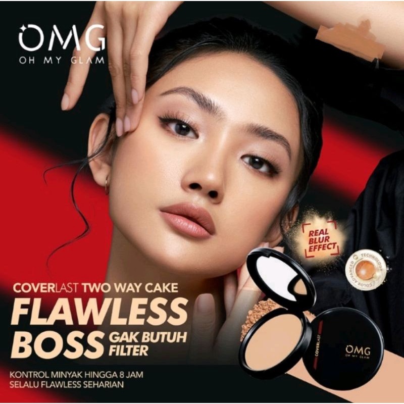 Jual OMG Oh My Glam Coverlast Two Way Cake 12 Gr | Bedak Padat Kontrol ...