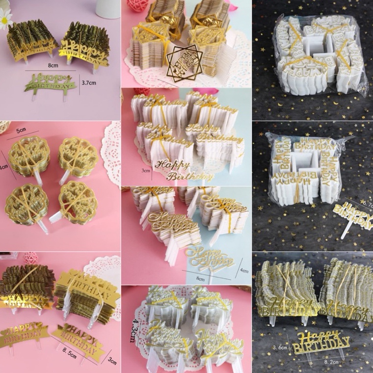 Jual KODE L14D topper HBD mini 1pcs | Shopee Indonesia