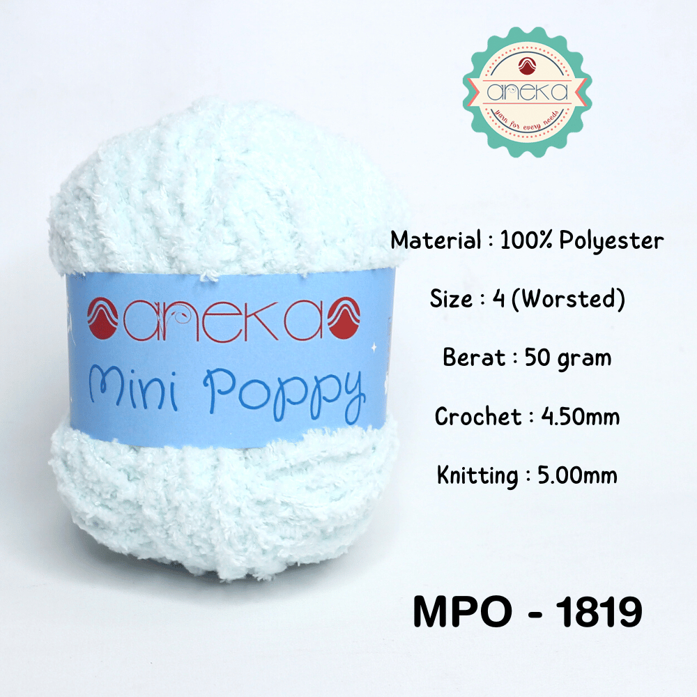Jual ANEKA - Benang Rajut Handuk Mini Poppy / Towel Yarn - 1819 ...
