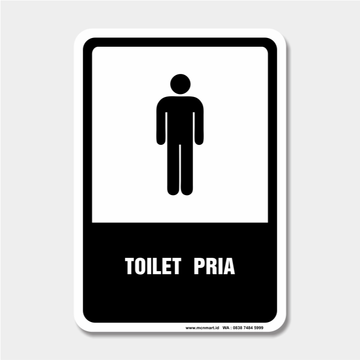 Jual Safety Sign Rambu K3 Sarana Umum - Toilet Pria | Shopee Indonesia