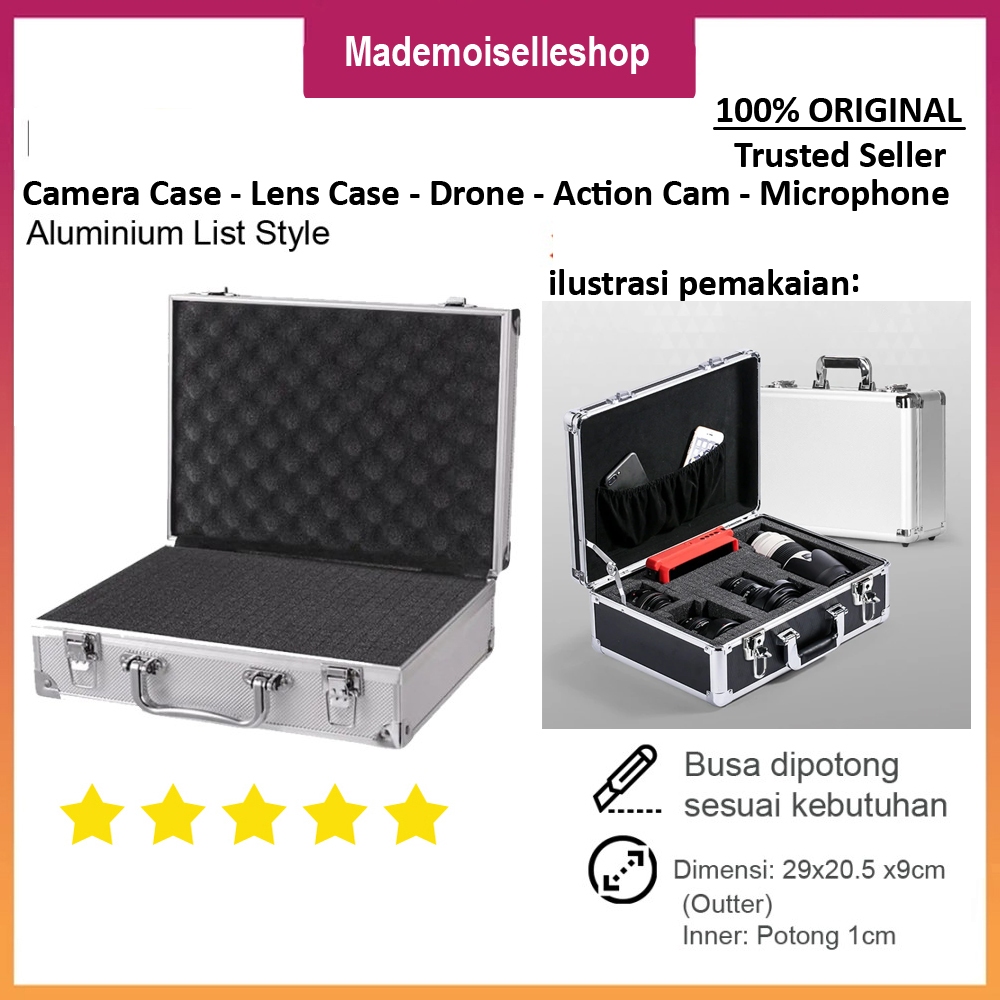 Jual Tas Hardcase Kamera AL2920 - Aluminium List for Camera Lensa ...