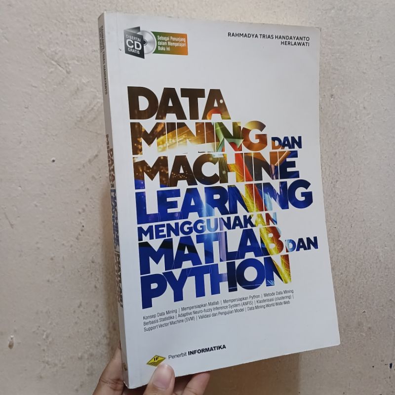 Jual Pasti Original - Data Mining Dan Machine Learning Menggunakan Matlab Dan Python | Rahmadya ...