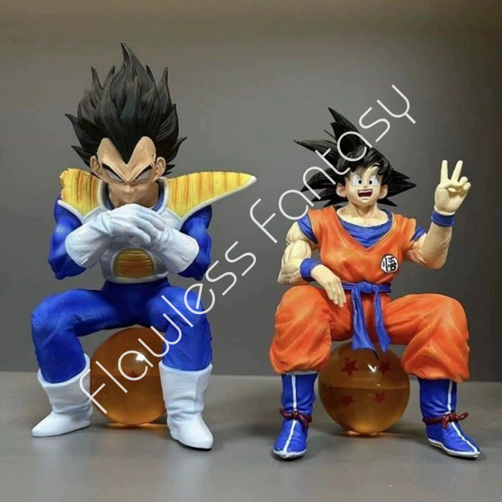 Jual Dragon Ball Goku Vegeta Sitting On Dragon Ball Anime Figure ...
