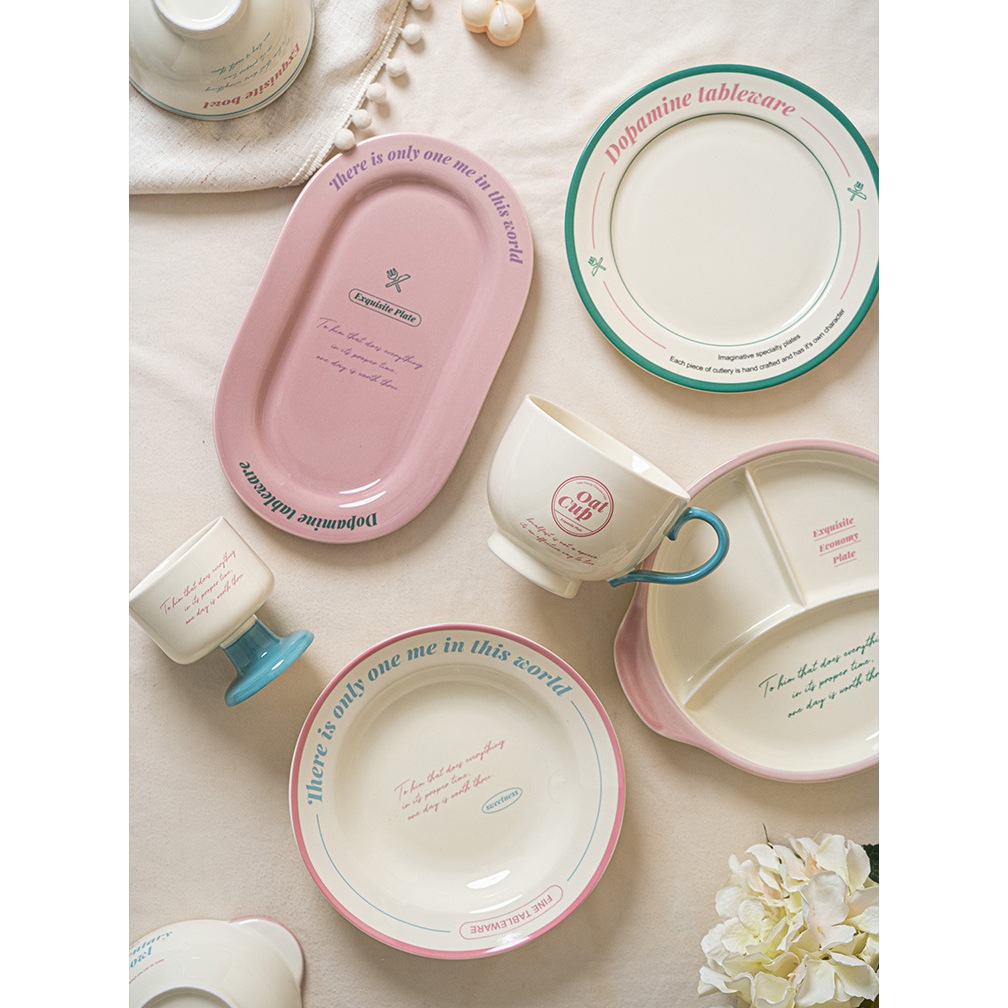 Jual DOPAMINE SERIES/Aesthetic Tableware/Pastel Color Tableware/Cute Tableware/Piring Gelas ...